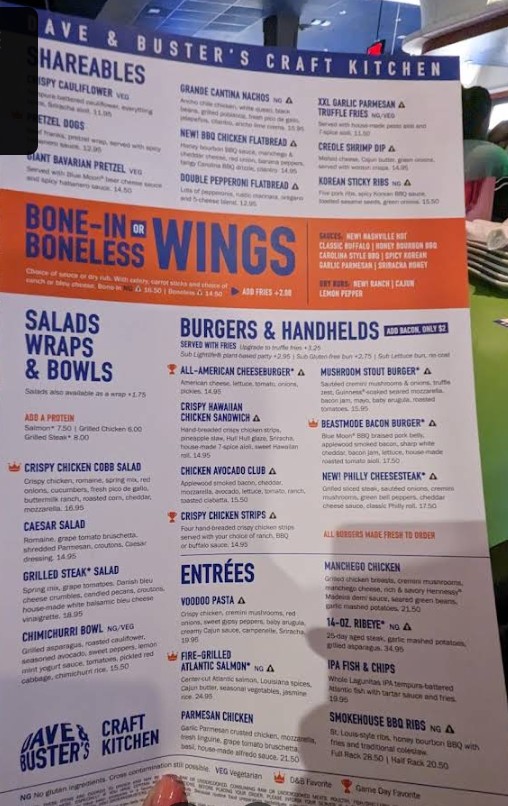 Dave & Buster's Restaurant – Best Sports Bar and Arcade Games in Times ...
